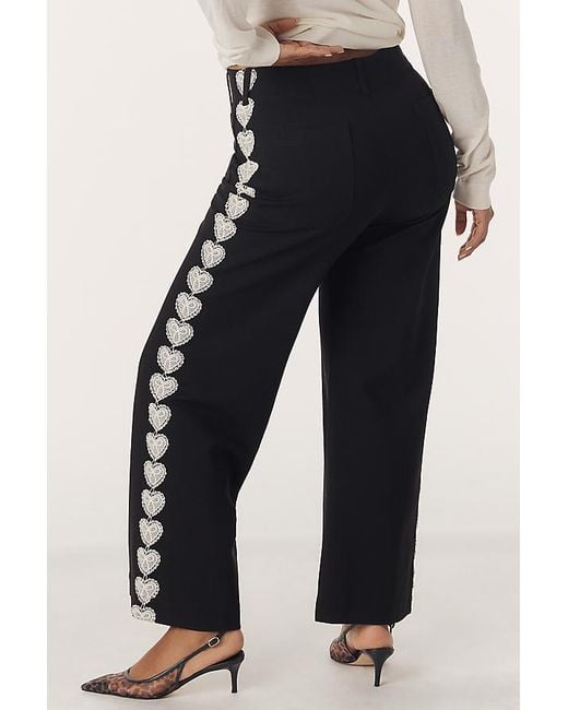 Maeve The Colette Full-Length Track Pant By in Black | Lyst UK