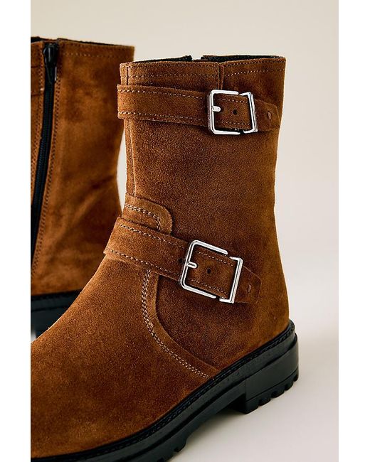 By Anthropologie Stompy Buckle Boots in Brown | Lyst UK