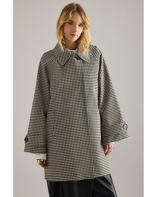 Barbour Kennedy Houndstooth Showerproof Jacket in Brown | Lyst UK