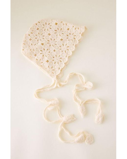 By Anthropologie Crochet Bonnet in Natural | Lyst UK