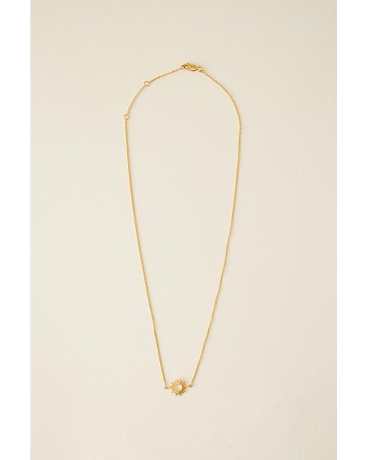 Rachel Jackson Electric Goddess Mini Sun Necklace in Natural | Lyst UK