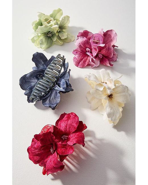 By Anthropologie Flower Bloom Hair Claw Clip in Blue | Lyst UK