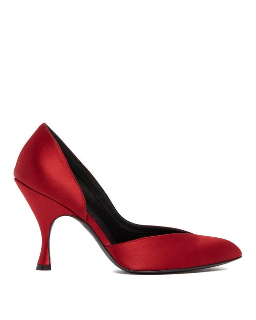 Herbert Levine Not Half Bad Satin Pumps in Red | Lyst UK