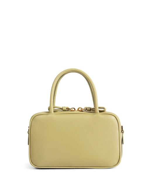 Prada Leather Handbag in Metallic | Lyst UK