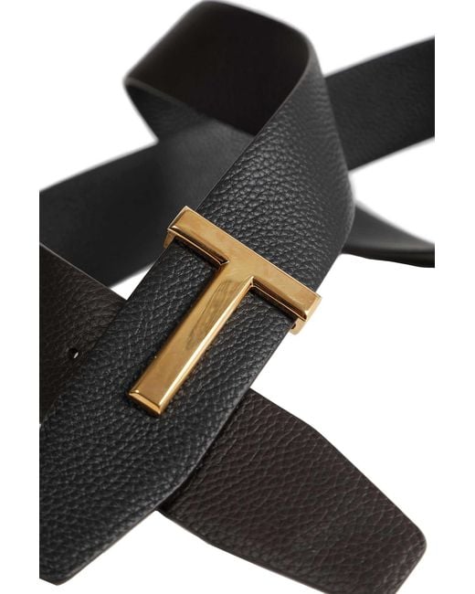 Tom Ford Reversible Leather Belt in Black for Men | Lyst UK