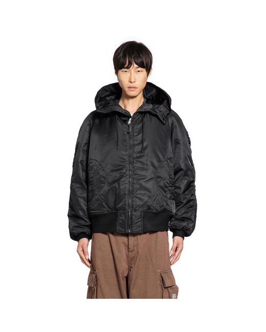 ERL Flight Bomber Jacket in Black for Men | Lyst UK