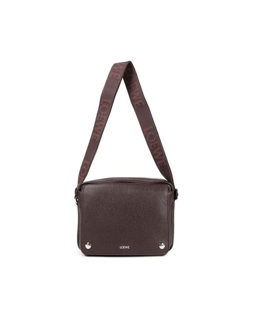 Loewe Medium Pebble Messenger Bag in Brown for Men | Lyst UK