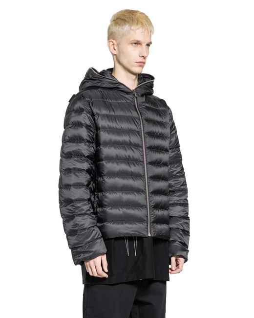 Rick Owens Moncler Collaboration Ziplock Down Jacket in Black for Men ...