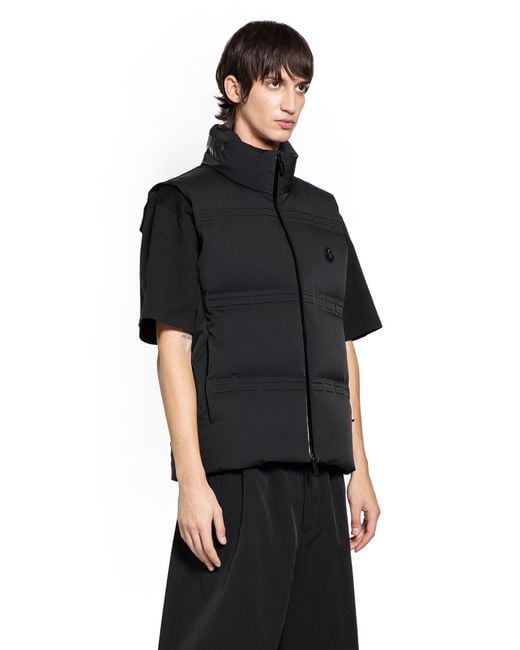 Moncler Genius Asap Rocky Sparky Short Down Vest in Black for Men | Lyst