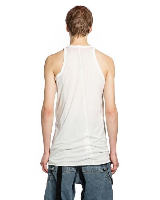 Rick Owens Temple Loose Tank in White for Men | Lyst UK