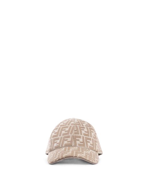 Fendi Hats in Natural | Lyst
