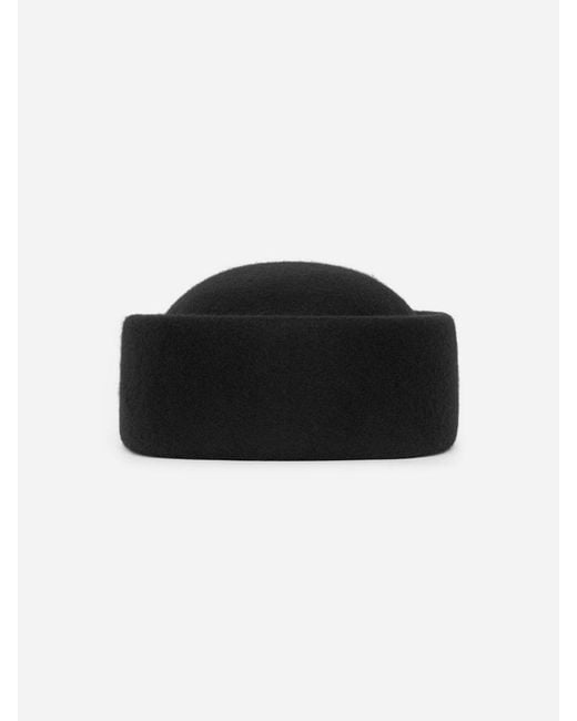 ARKET Boiled Wool Hat in Black | Lyst UK