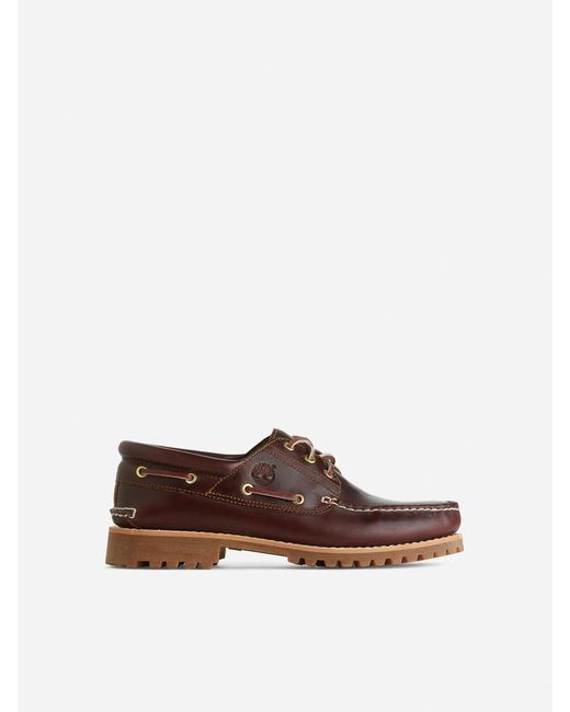 ARKET Timberland 3-Eye Lug Handsewn Boat Shoe in Brown for Men | Lyst UK