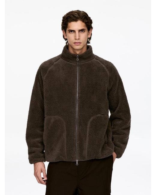 ARKET Pile Jacket in Brown for Men | Lyst UK
