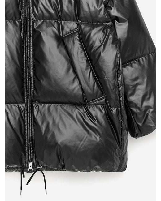 ARKET Upcycled Down Puffer Jacket in Black | Lyst UK