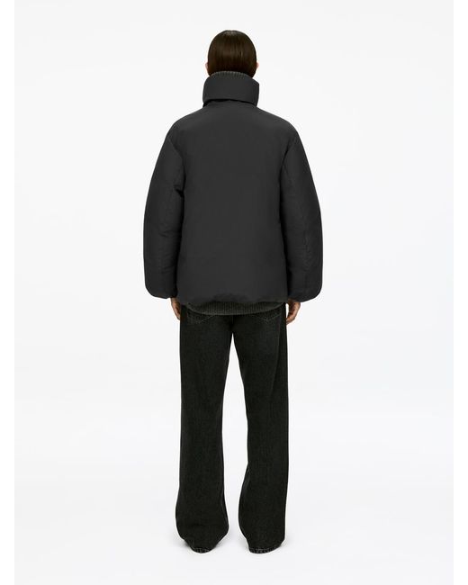 ARKET Upcycled Down High-Collar Jacket in Black | Lyst UK