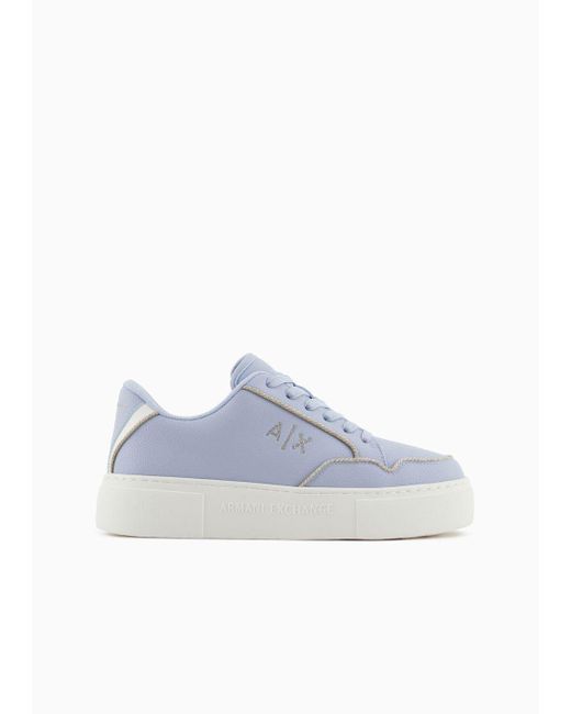 Giorgio Armani Sneakers in Blue | Lyst