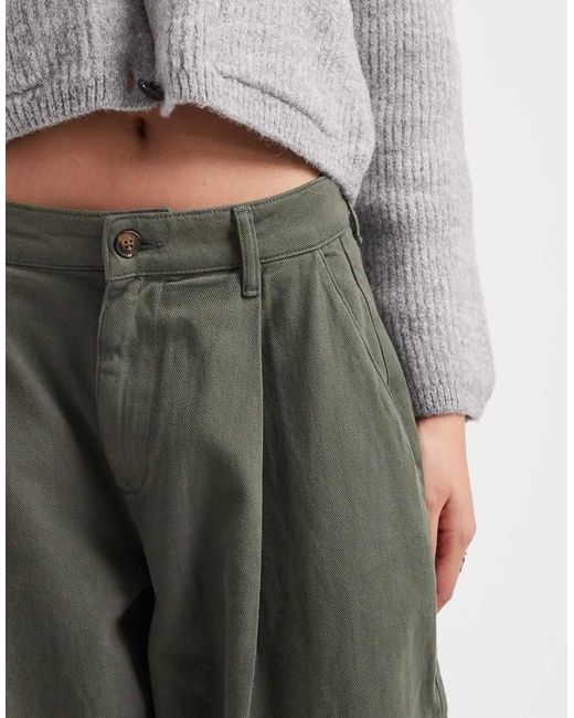 Miss Selfridge Balloon Leg Utility Cargo in Green | Lyst UK