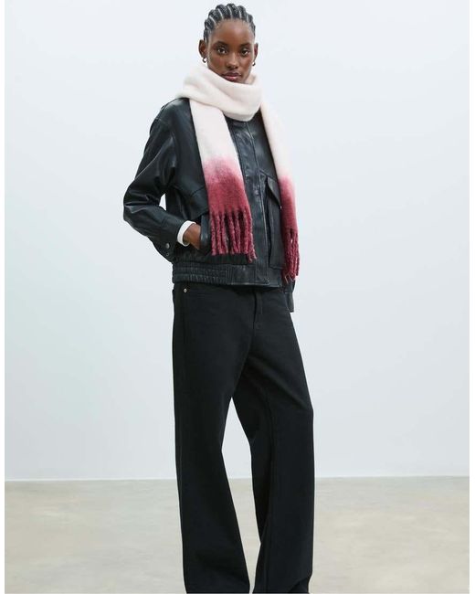 Stradivarius Dip-Dye Scarf in Blue | Lyst UK