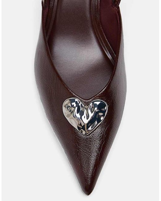 Stradivarius Basic High-Heel Shoes in Brown | Lyst UK