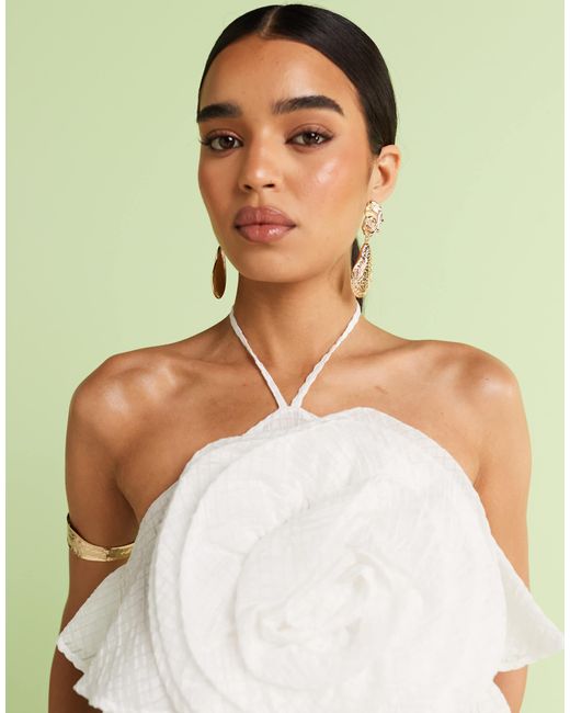 Object Statement Corsage Top in Green | Lyst