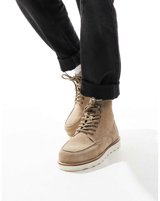 ASOS Lace Up Boots in Black for Men | Lyst