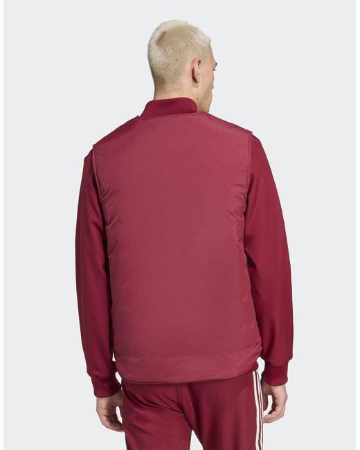 adidas Originals Arsenal Terrace Icons Vest in Red for Men | Lyst UK