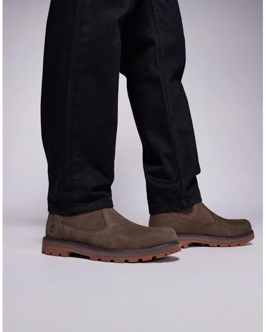 Timberland Britton Road Mid Chelsea Boot in Black for Men | Lyst