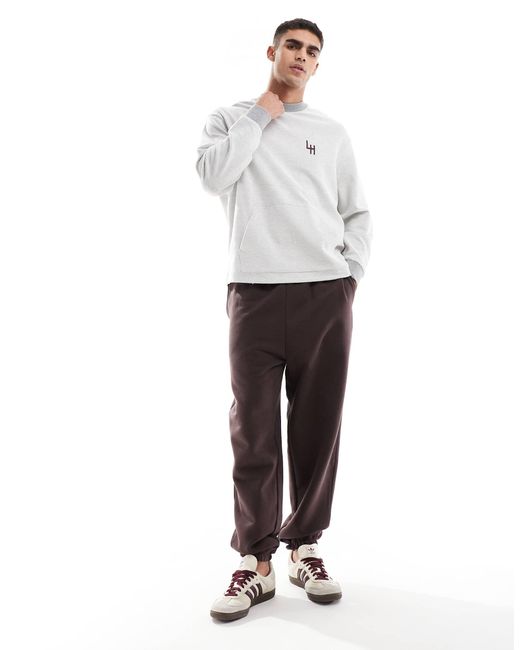 ASOS Premium Heavyweight Oversized Trackies 400gsm in White for Men | Lyst