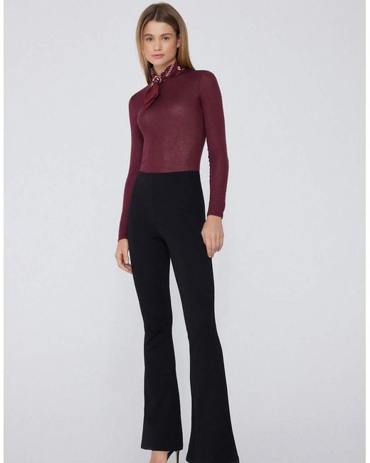 Tezenis Milano-Stitch Palazzo Trousers in Black | Lyst UK