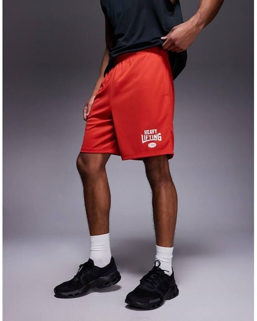 4505 Heavy Lifting Graphic Mesh Training Shorts in Blue for Men | Lyst UK