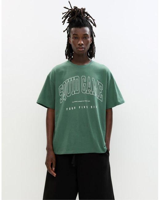 Pull&Bear Squid Game T-Shirt in Green for Men | Lyst UK