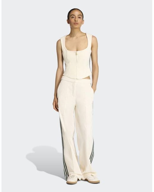 adidas Originals Originals Velvet Corset in Natural | Lyst UK