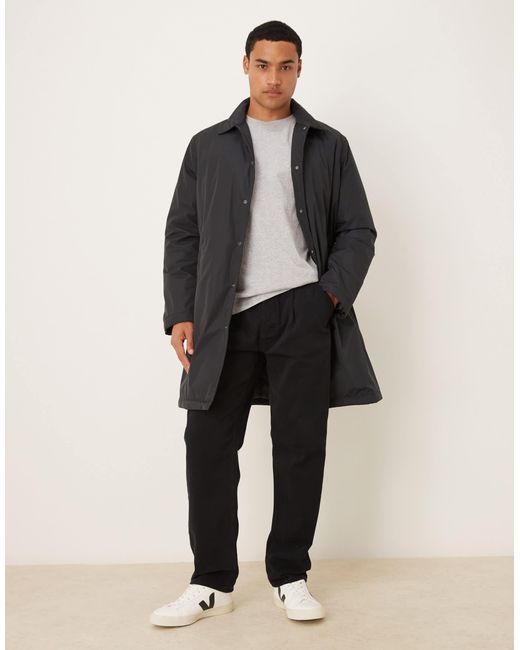 ARKET Tech Padded Overcoat in Gray for Men | Lyst