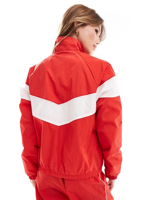 Nike Windrunner Track Jacket in Red | Lyst