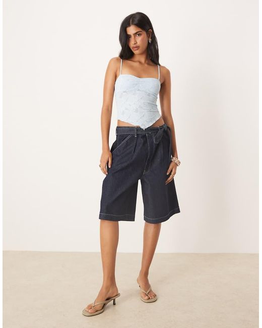 Motel Brando Lace Cami Top in White | Lyst UK