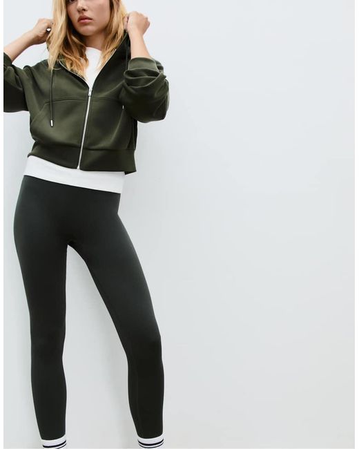 Stradivarius Hooded Jacket in Black | Lyst UK