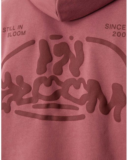 ASOS Oversized Hoodie With Bubble Print in Red for Men | Lyst