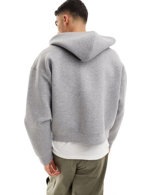 Weekday Simon Scuba Zip Through Hoodie in Gray for Men | Lyst