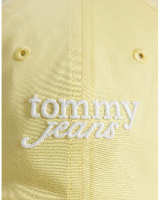 Tommy Hilfiger Script Logo Cap in Natural | Lyst UK