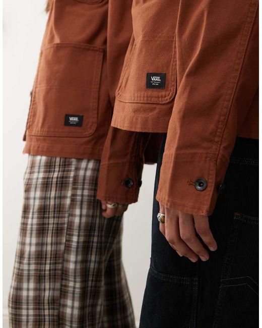 Vans Drill Chore Canvas Jacket in Brown | Lyst UK