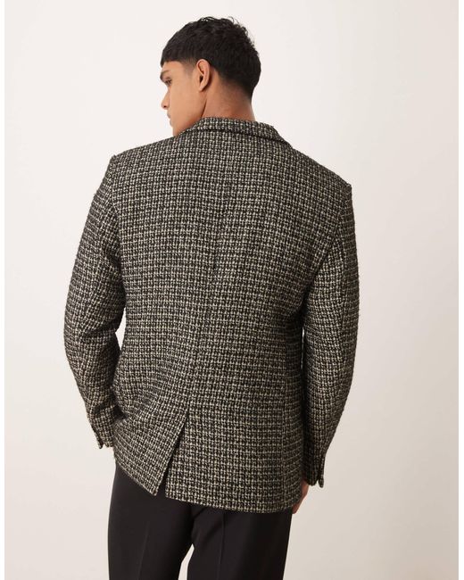 ASOS Regular Blazer in Natural for Men | Lyst