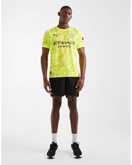 PUMA Manchester City 25/26 Goalkeeper Jersey in Yellow for Men | Lyst UK