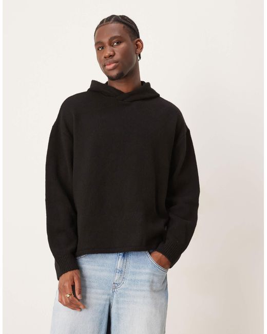 ASOS Oversized Boxy Hoodie in Black for Men | Lyst