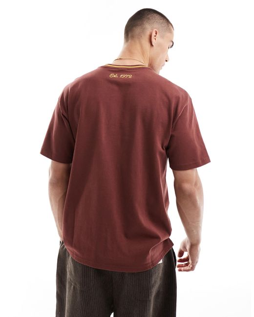 Nike Swoosh Overlay Logo T-shirt in Red for Men | Lyst
