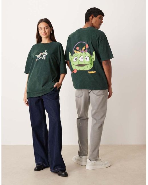 ASOS Disney Pixar Halloween Unisex Oversized T-shirt With Toy Story ...