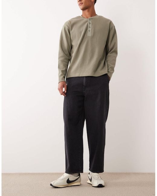 Jack & Jones Dan Barrel Jeans in Black for Men | Lyst