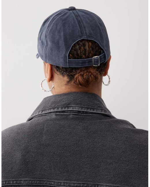 Collusion Logo Distress Cap in Blue | Lyst UK