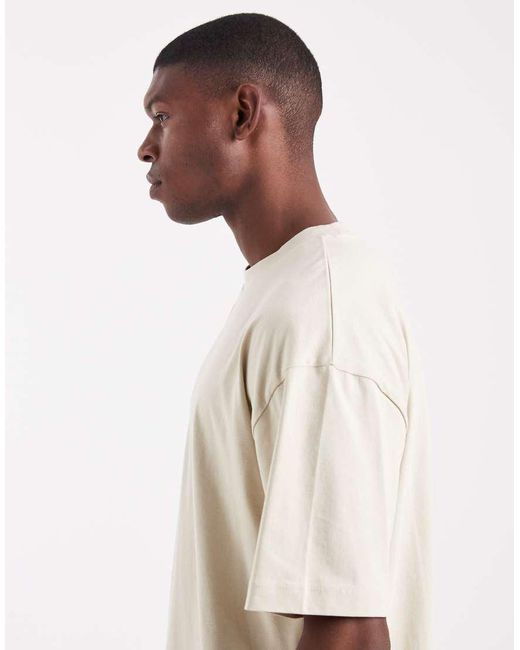 ASOS Essentials Oversized Crew Neck T-Shirt in White for Men | Lyst UK
