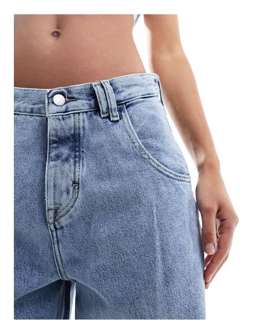 Tommy Hilfiger Daisy Low Rise Side Logo baggy Jean in Blue | Lyst UK